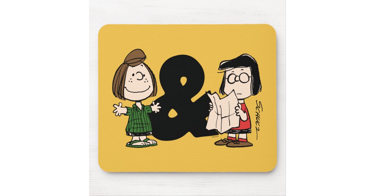 Peanuts | Peppermint Patty & Marcie Mouse Pad | Zazzle