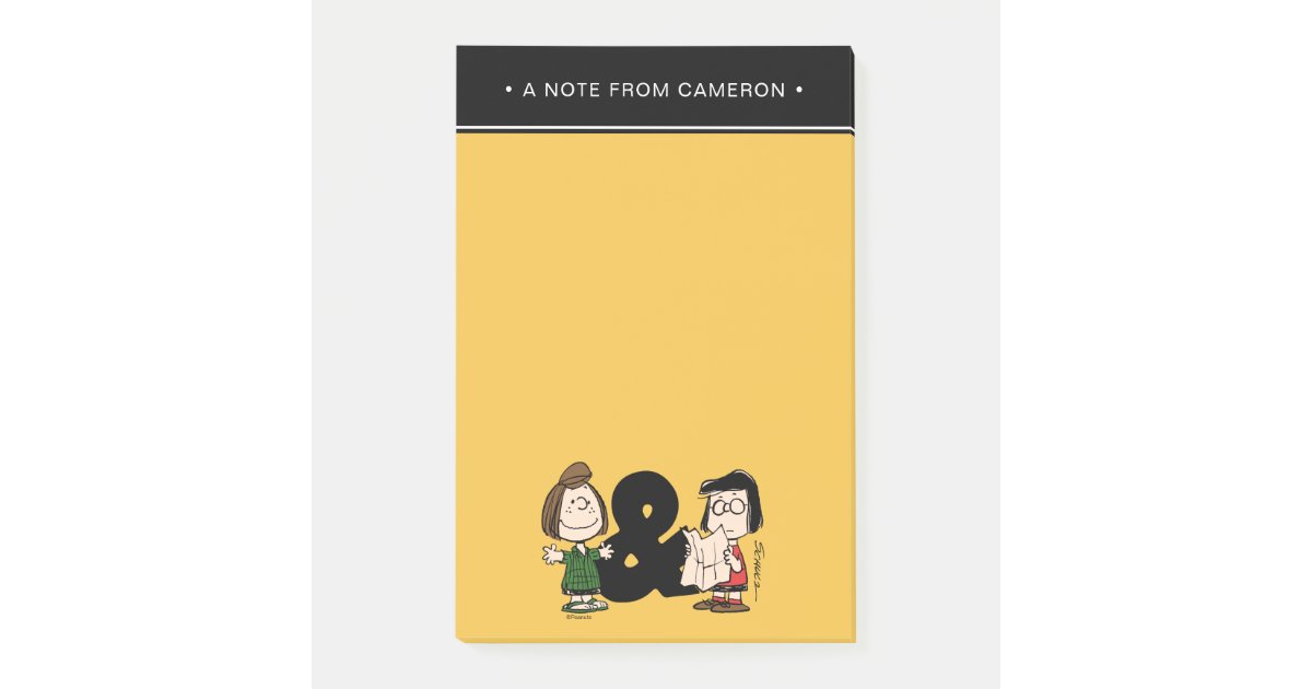 Peanuts | Peppermint Patty & Marcie Post-it Notes | Zazzle