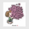 Peanuts | Peppermint Patty Pink Bouquet Sticker | Zazzle