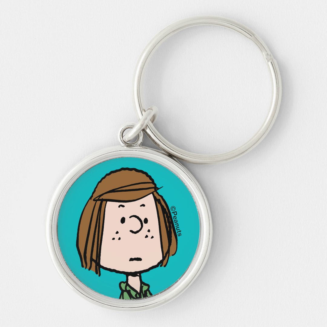 Peanuts | Peppermint Patty Sitting Keychain | Zazzle
