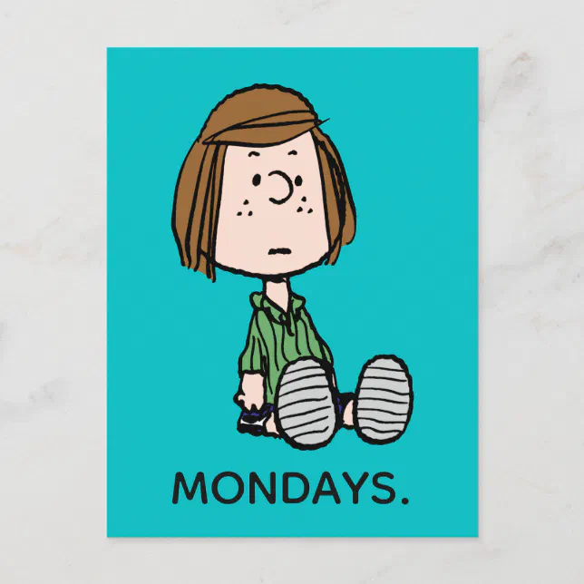 Peanuts | Peppermint Patty Sitting Postcard | Zazzle
