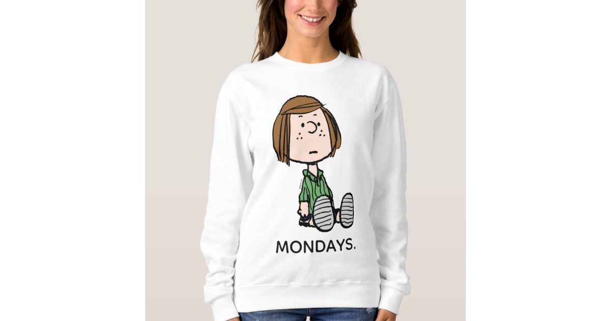 Peanuts | Peppermint Patty Sitting Sweatshirt | Zazzle