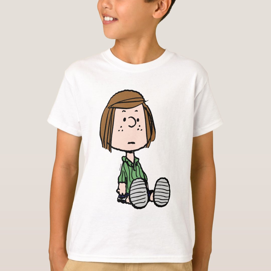 Peanuts | Peppermint Patty Sitting T-Shirt | Zazzle