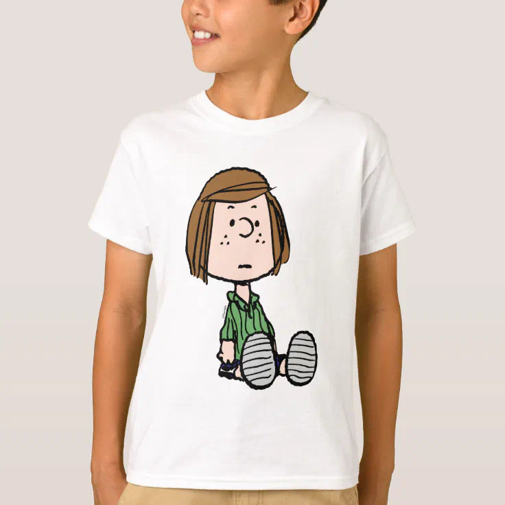 Peanuts | Peppermint Patty Sitting T-Shirt | Zazzle