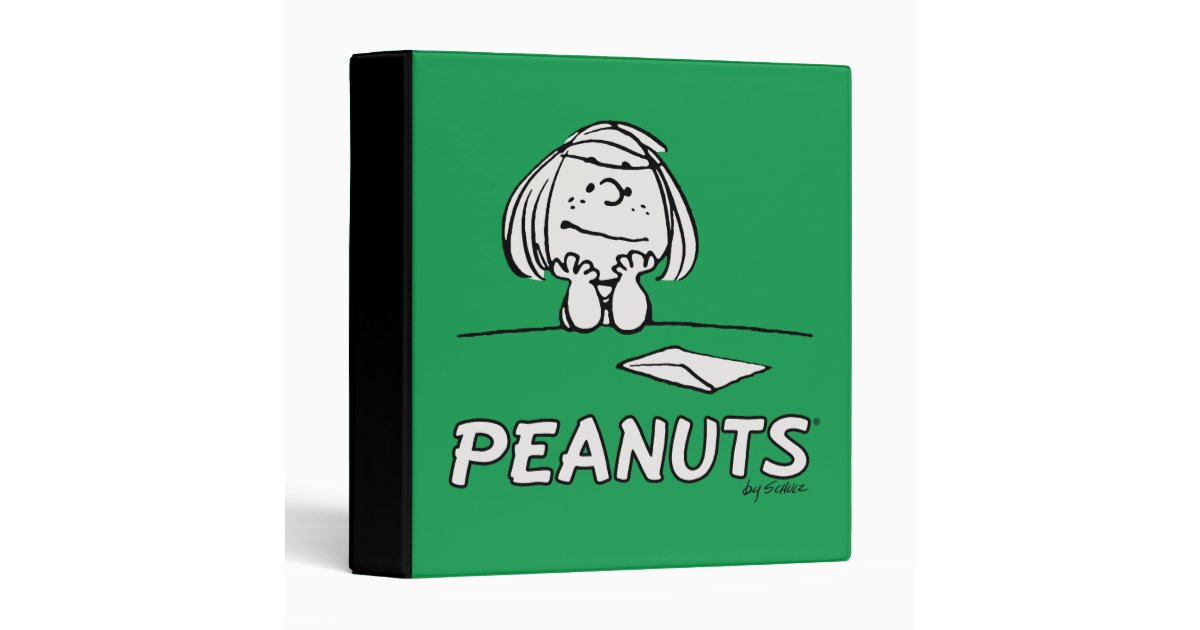 Peanuts | Peppermint Patty Thoughts 3 Ring Binder | Zazzle