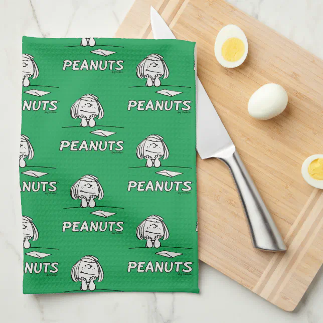 Peanuts | Peppermint Patty Thoughts Kitchen Towel | Zazzle