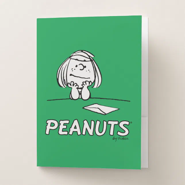 Peanuts | Peppermint Patty Thoughts Pocket Folder | Zazzle