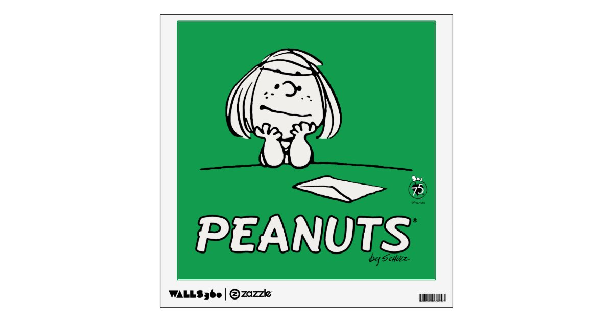 Peanuts | Peppermint Patty Thoughts Wall Decal | Zazzle