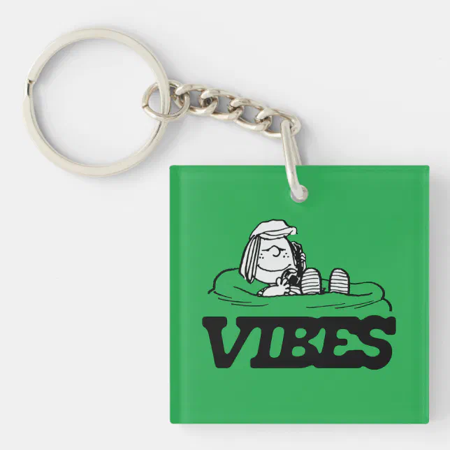 Peanuts | Peppermint Patty Vibes Keychain | Zazzle