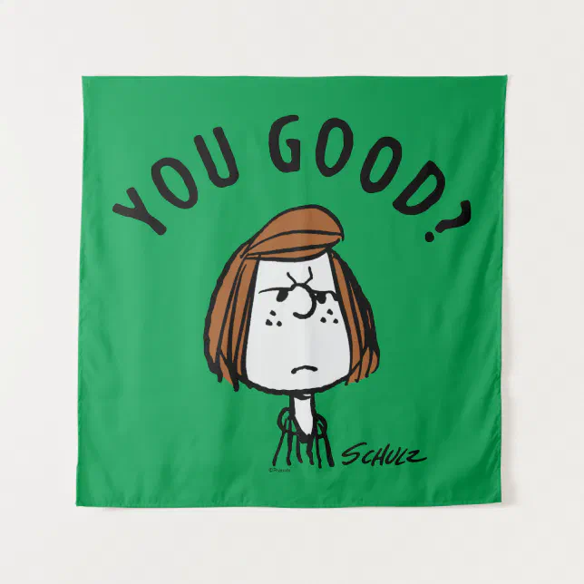 Peanuts | Peppermint Patty You Good? Tapestry | Zazzle