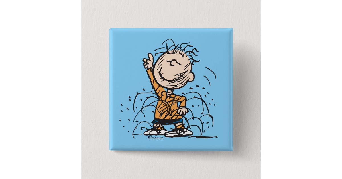 Peanuts | Pigpen Dancing Button | Zazzle