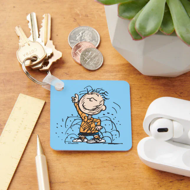 Peanuts | Pigpen Dancing Keychain | Zazzle