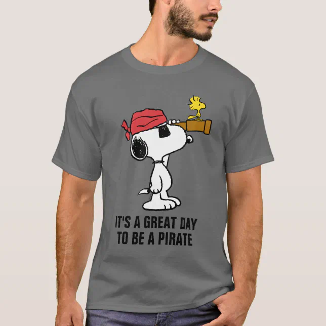 Peanuts | Pirate Snoopy and Woodstock T-Shirt | Zazzle