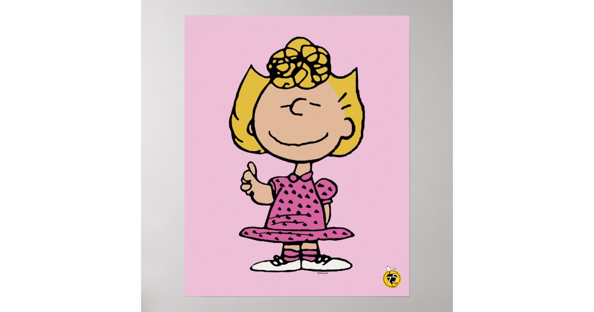 Peanuts | Sally Super Smile Poster | Zazzle