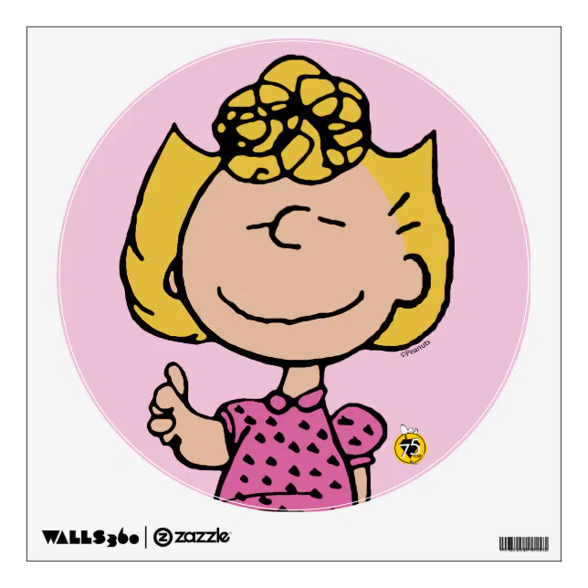 Peanuts | Sally Super Smile Wall Decal | Zazzle