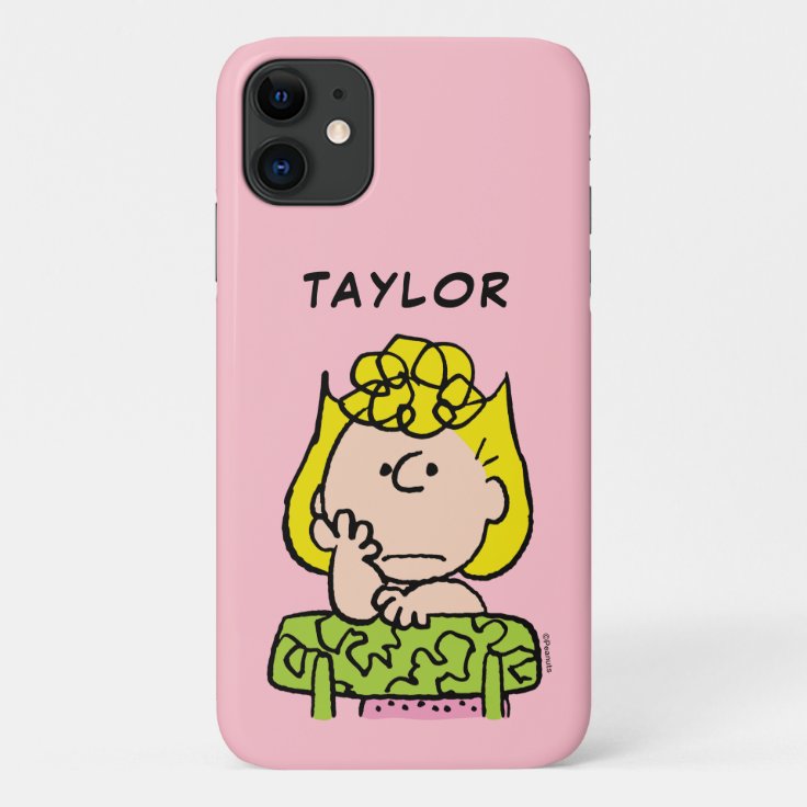 Peanuts | Sally Thinking Case-Mate iPhone Case | Zazzle