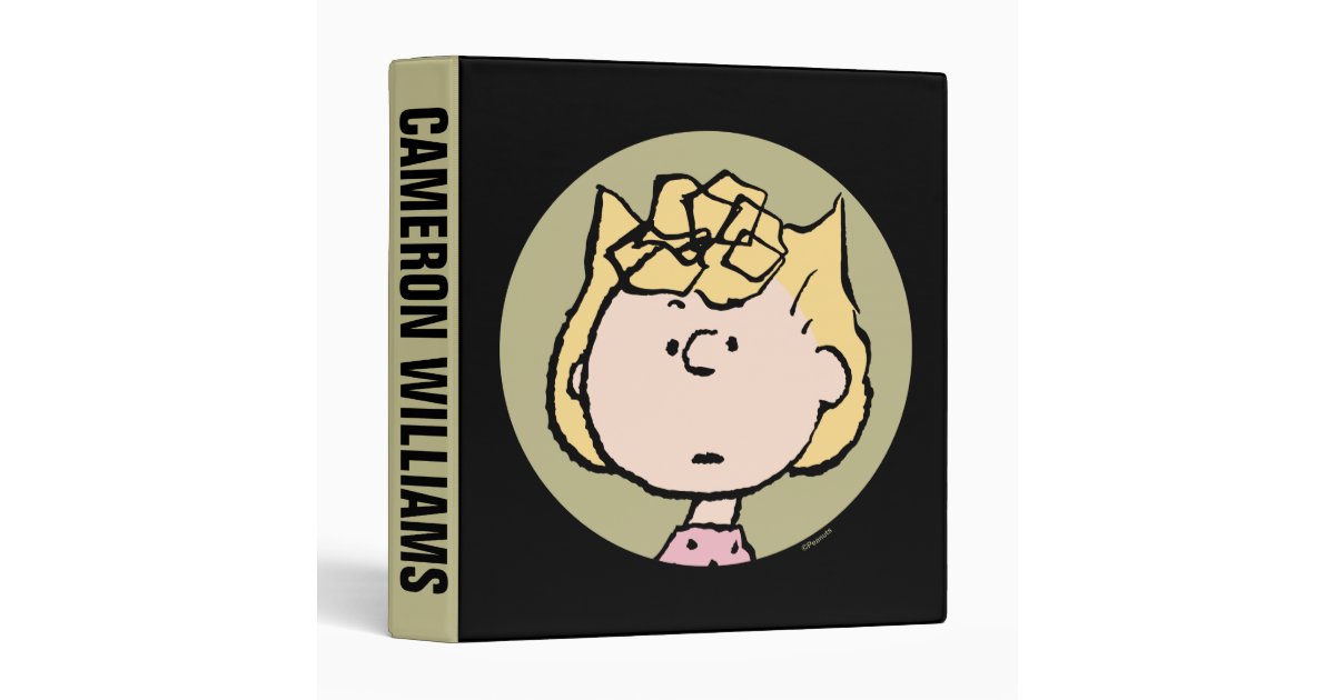 Peanuts | Sally's Faces 3 Ring Binder | Zazzle
