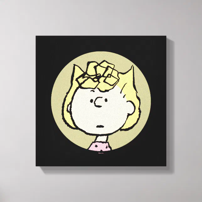 Peanuts | Sally's Faces Canvas Print | Zazzle