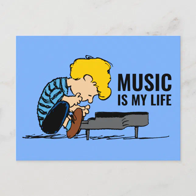 Peanuts | Schroeder Postcard | Zazzle