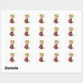 Peanuts | Schroeder Traveling Piano Classic Round Sticker | Zazzle