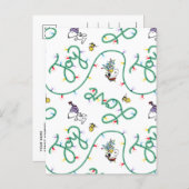 Peanuts | Shiny and Bright Christmas Love Pattern Postcard | Zazzle
