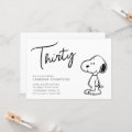Peanuts Snoopy - 30th Birthday Invitation | Zazzle