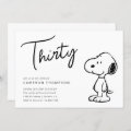 Peanuts Snoopy - 30th Birthday Invitation | Zazzle