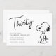 Peanuts Snoopy - 30th Birthday Invitation | Zazzle