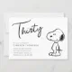 Peanuts Snoopy - 30th Birthday Invitation | Zazzle