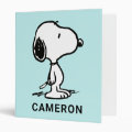 Peanuts | Snoopy 3 Ring Binder | Zazzle