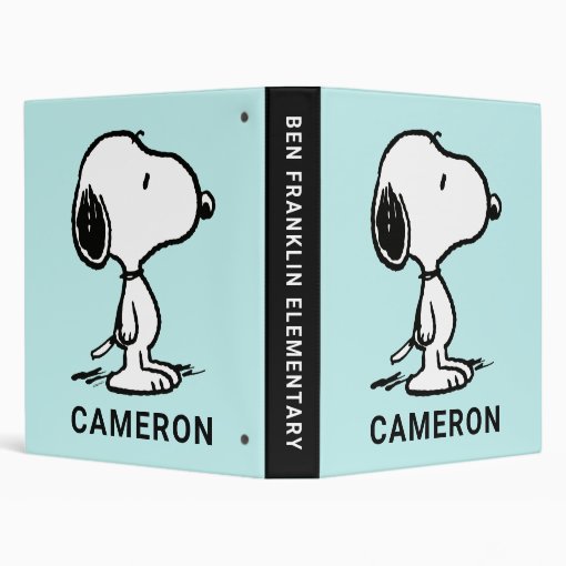 Peanuts | Snoopy 3 Ring Binder | Zazzle