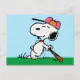 Peanuts | Snoopy at Bat Postcard | Zazzle