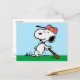 Peanuts | Snoopy at Bat Postcard | Zazzle