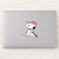 Peanuts | Snoopy at Bat Sticker | Zazzle