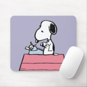 Peanuts | Snoopy at the Typewriter Mouse Pad | Zazzle