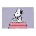 Peanuts | Snoopy at the Typewriter Placemat | Zazzle