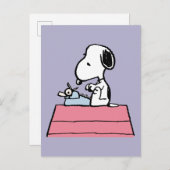 Peanuts | Snoopy at the Typewriter Postcard | Zazzle