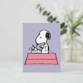 Peanuts | Snoopy at the Typewriter Postcard | Zazzle