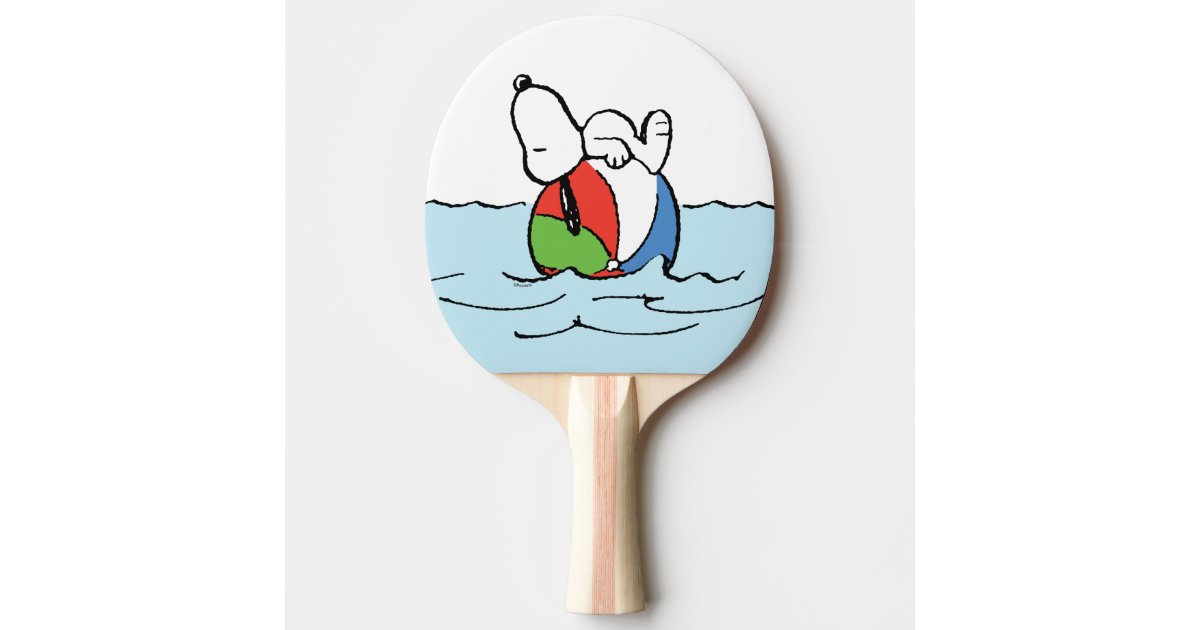 Peanuts | Snoopy Beach Ball Beach Ping Pong Paddle | Zazzle