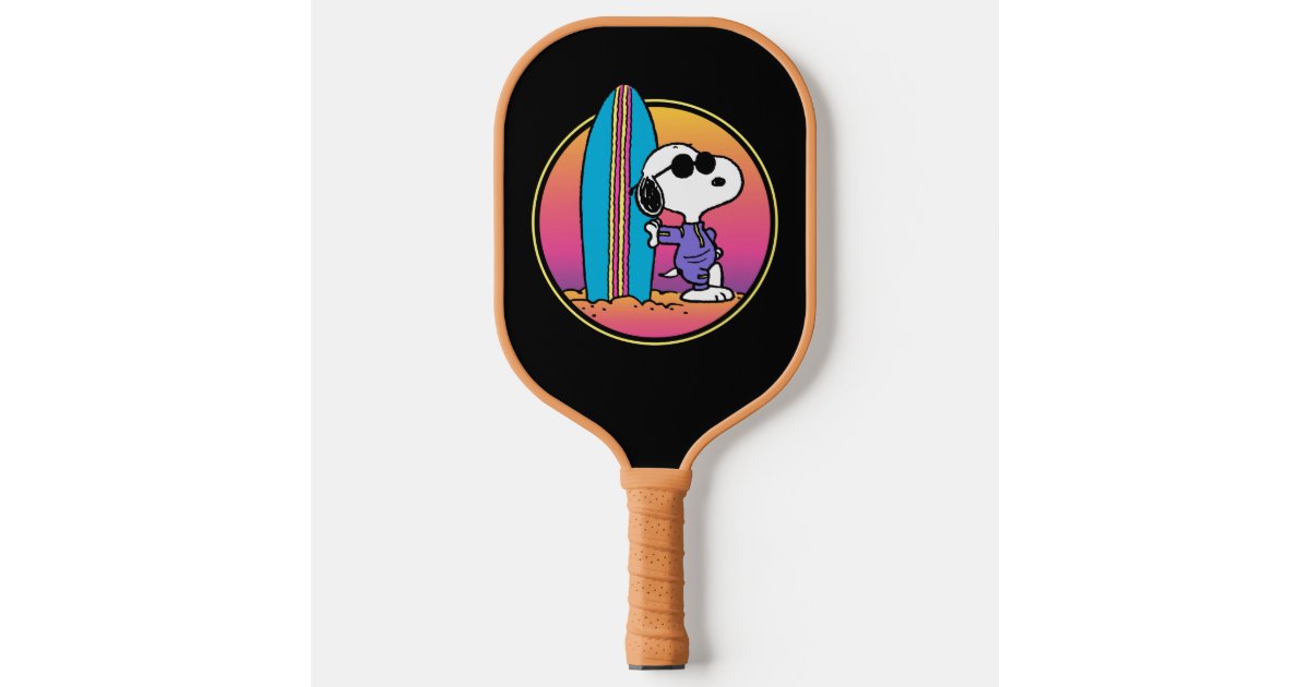 Peanuts | Snoopy Beach Beagle Pickleball Paddle | Zazzle