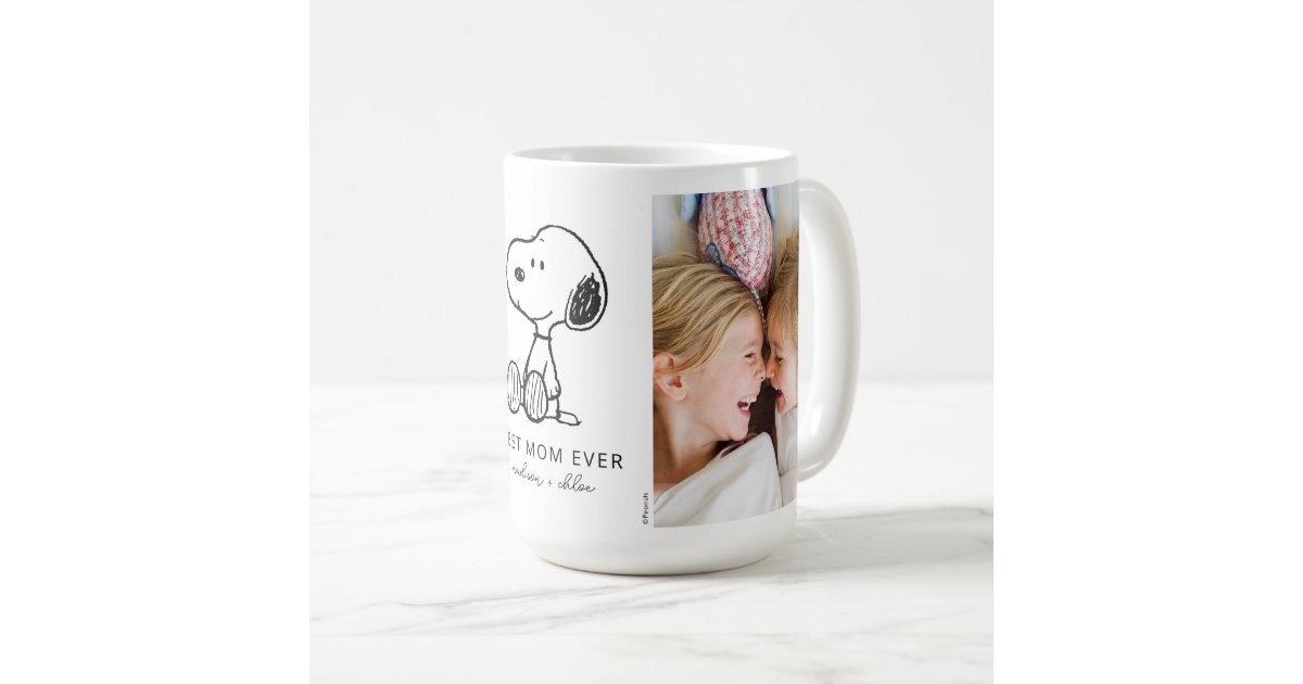 PEANUTS | Snoopy - Best Mom Ever Photo Coffee Mug | Zazzle