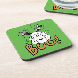 Peanuts | Snoopy Boo Beverage Coaster | Zazzle