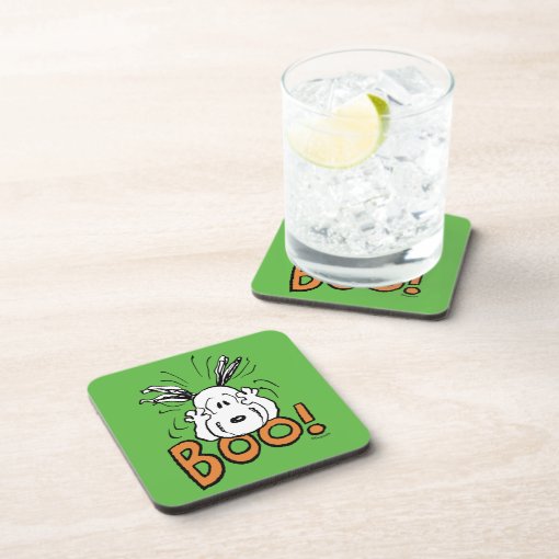 Peanuts | Snoopy Boo Beverage Coaster | Zazzle