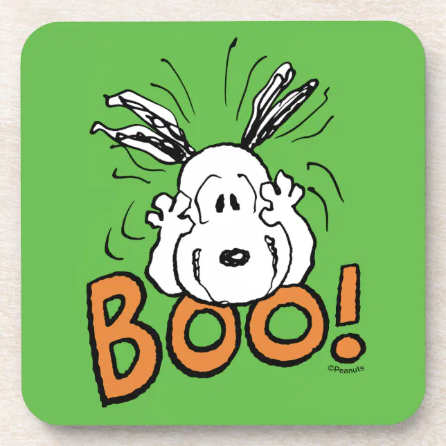 Peanuts | Snoopy Boo Beverage Coaster | Zazzle