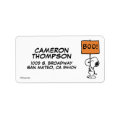 Peanuts | Snoopy Boo! Label | Zazzle