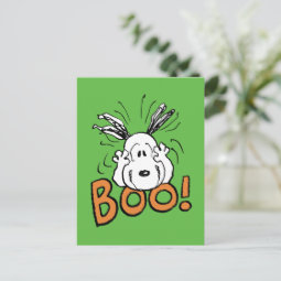 Peanuts | Snoopy Boo Postcard | Zazzle