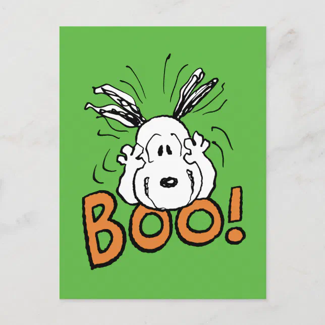 Peanuts | Snoopy Boo Postcard | Zazzle