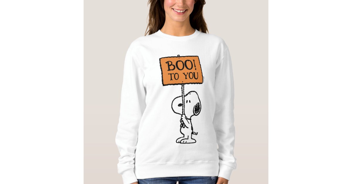 Peanuts | Snoopy Boo! Sweatshirt | Zazzle