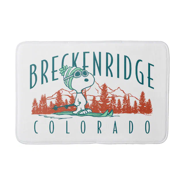 Peanuts | Snoopy Breckenridge Colorado Bath Mat | Zazzle