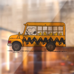 Peanuts | Snoopy Bus Driver Window Cling | Zazzle